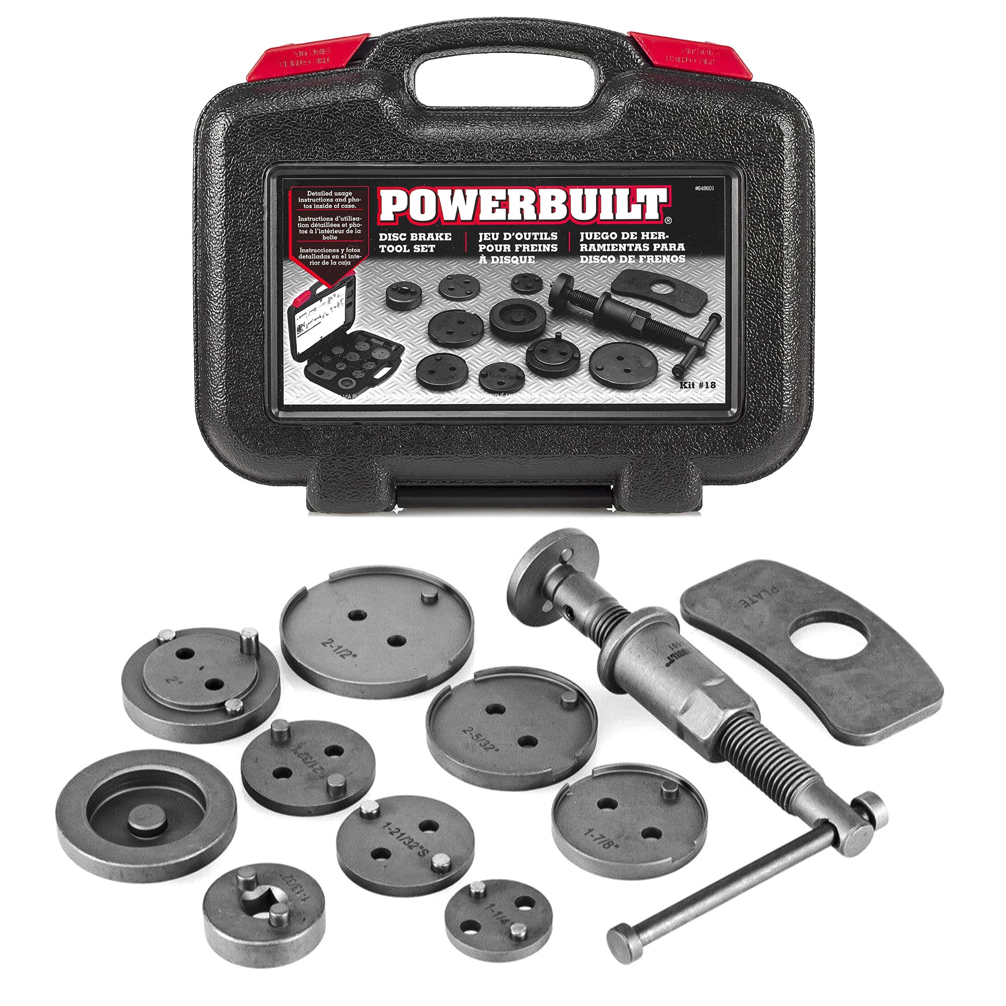 Disc brake pad and caliper service tool kit store