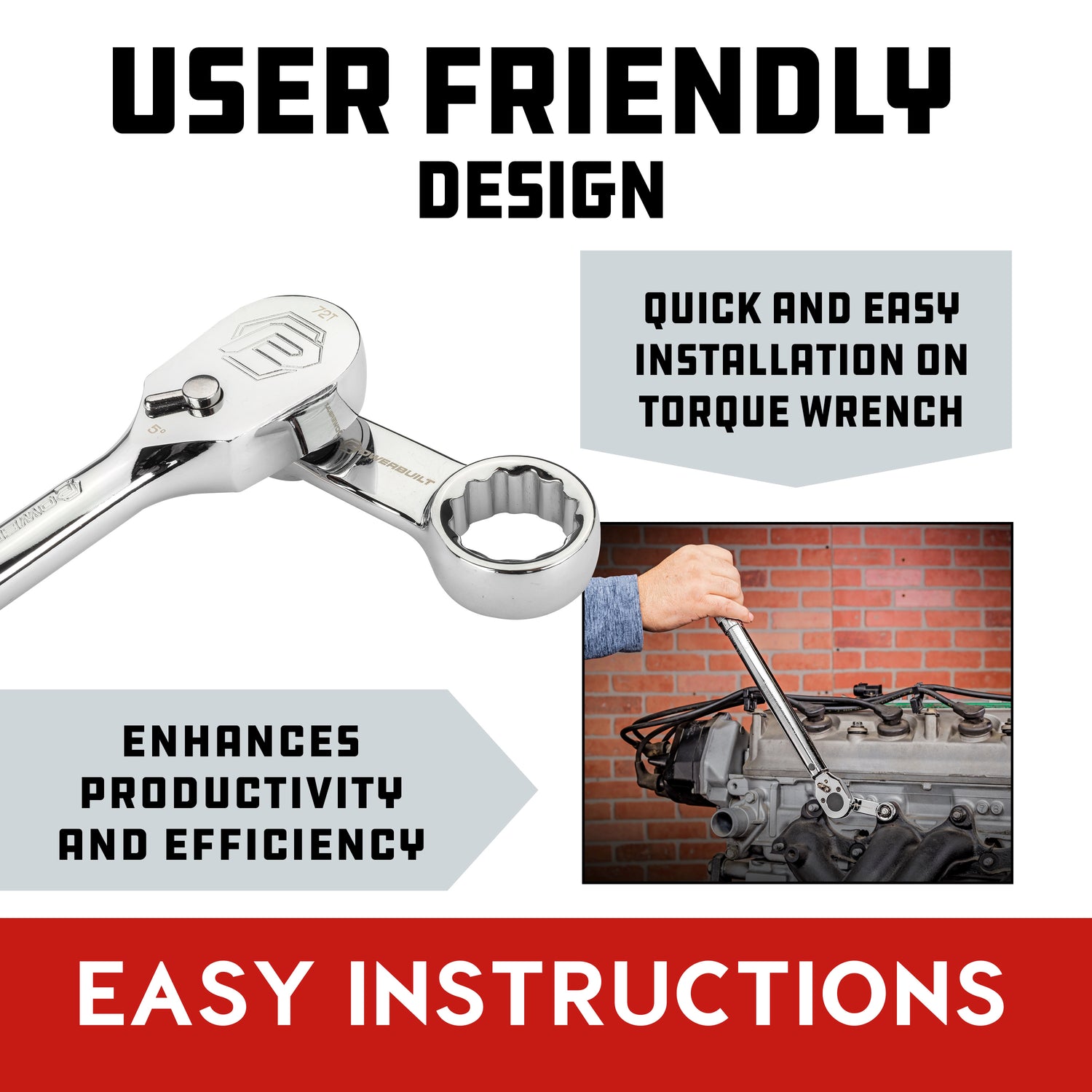 10 Piece 3/8 Inch Drive Torque Adapter Set (10MM-19MM)