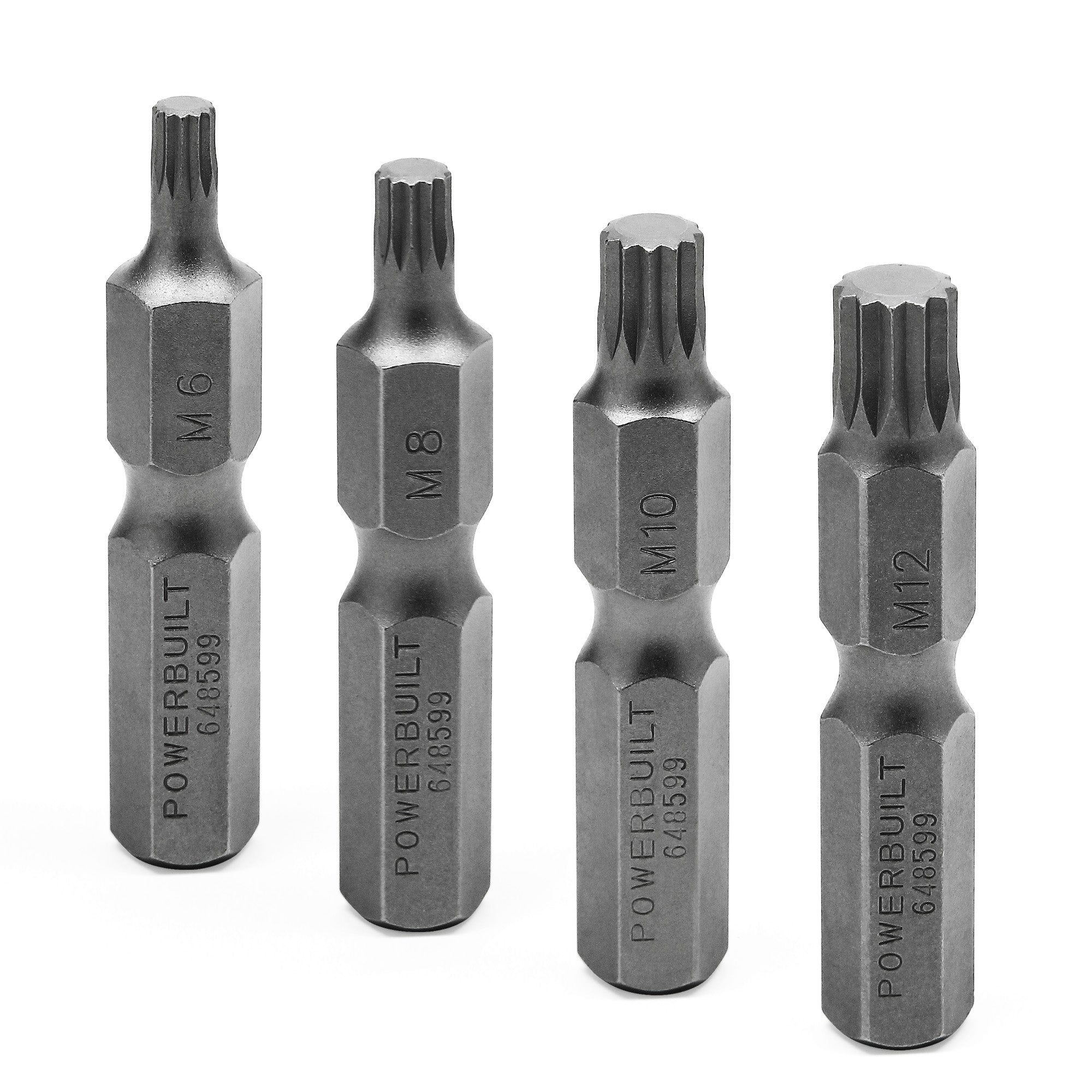 4 Piece 12 Point Internal Bit Set