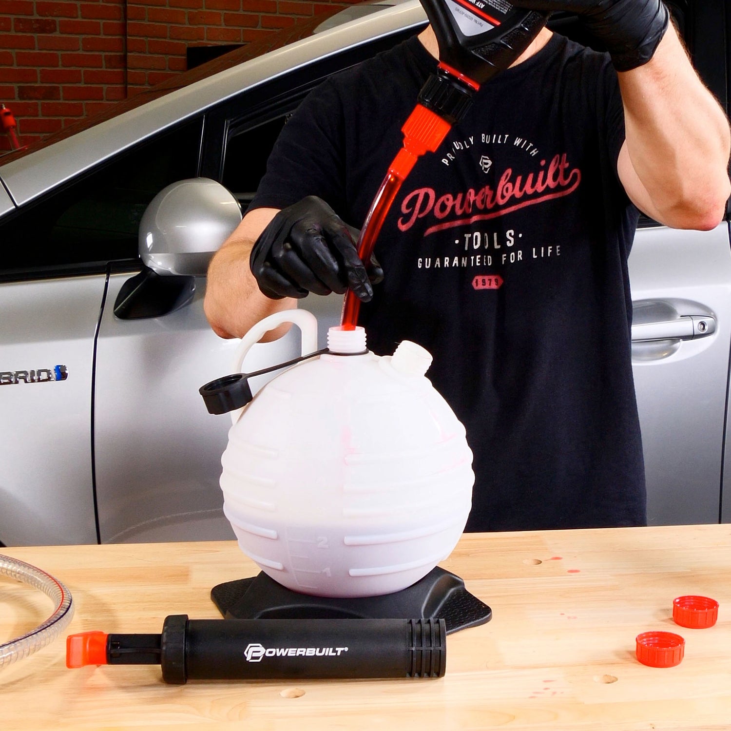 ATF Fluid Filler Kit with 14 Piece Fill Adapters - Fill Pump