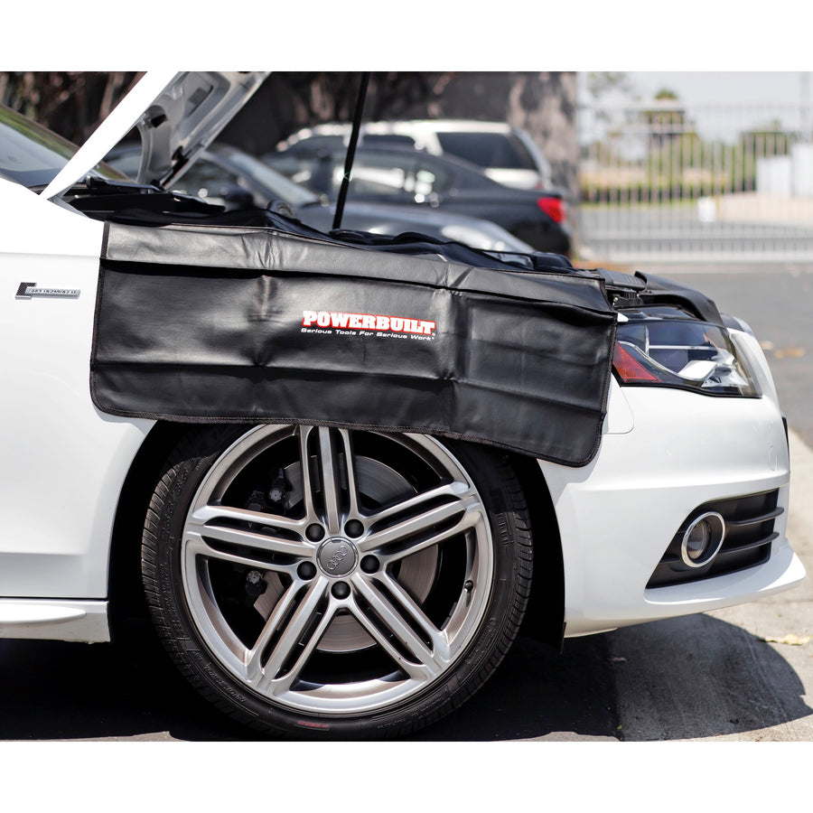 24"x 34" Black Plush Vinyl Fender Cover Protector Pad Mat