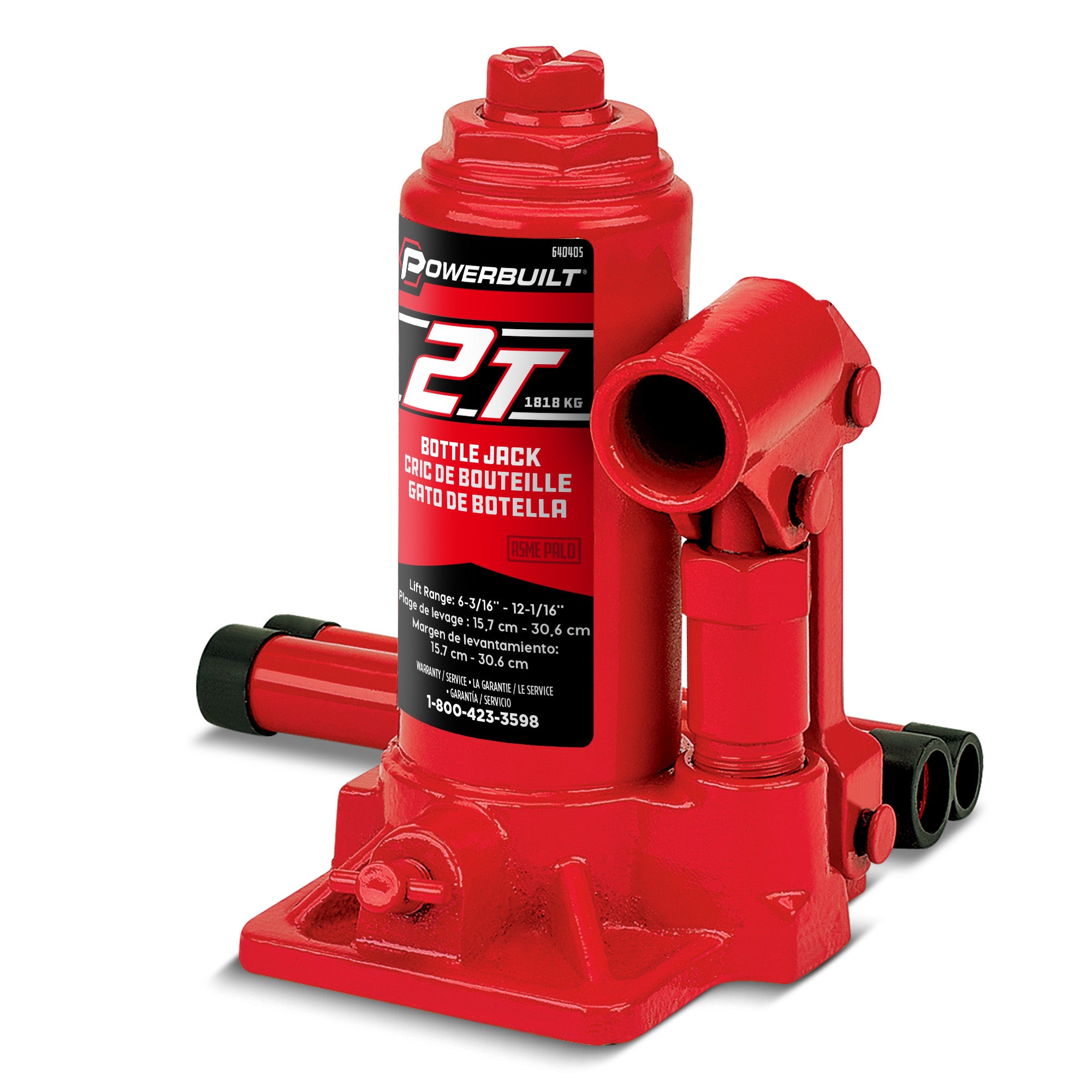 Heavy Duty 2-Ton Bottle Jack - 4000-Pound Capacity Hydraulic