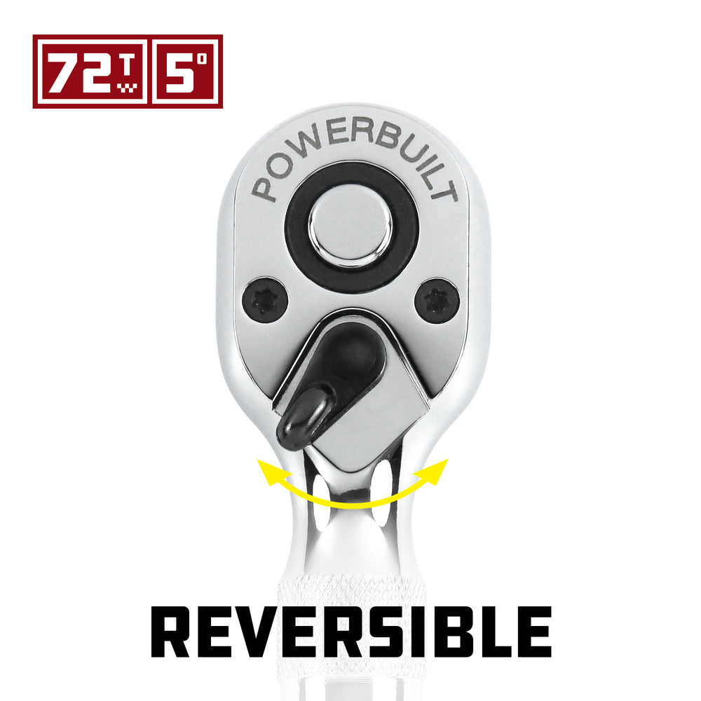 Stubby Ratchet Set - 2 Piece - 1/4 Inch and 3/4 Inch Ratchets