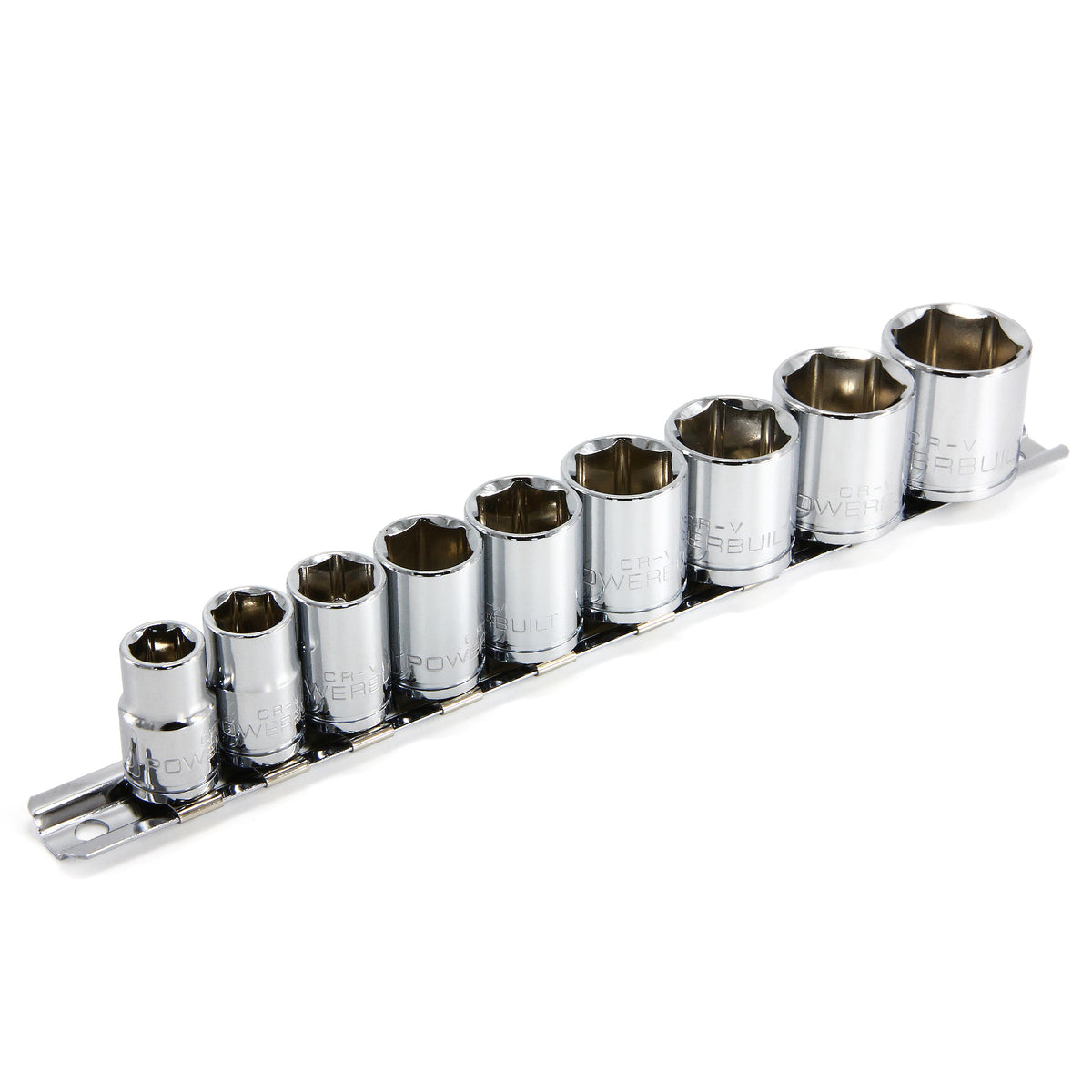 9 Piece 3 8 in. Dr. SAE 6 Pt. Shallow Socket Set