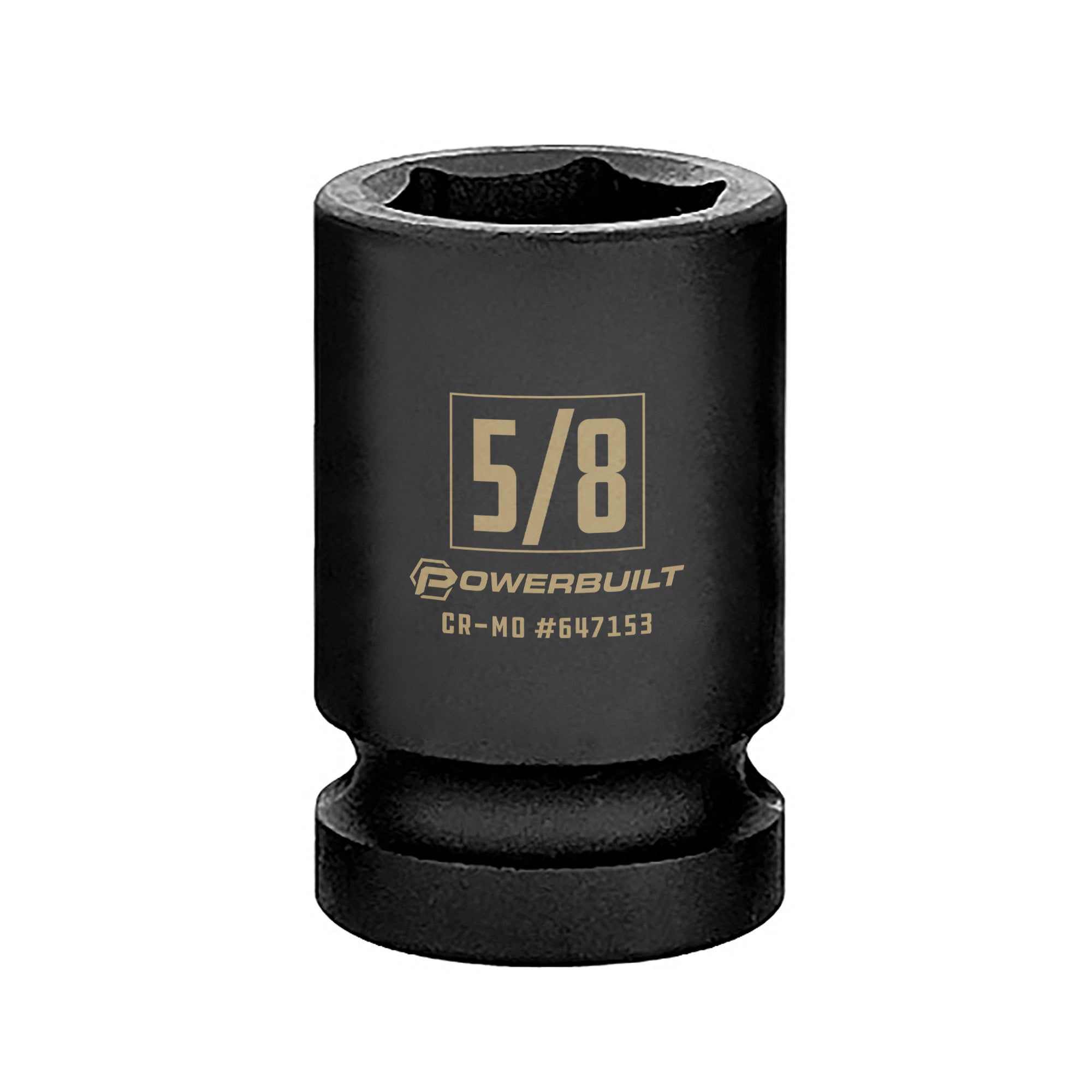 1/2 Inch Drive x 5/8 Inch 6 Point Impact Socket