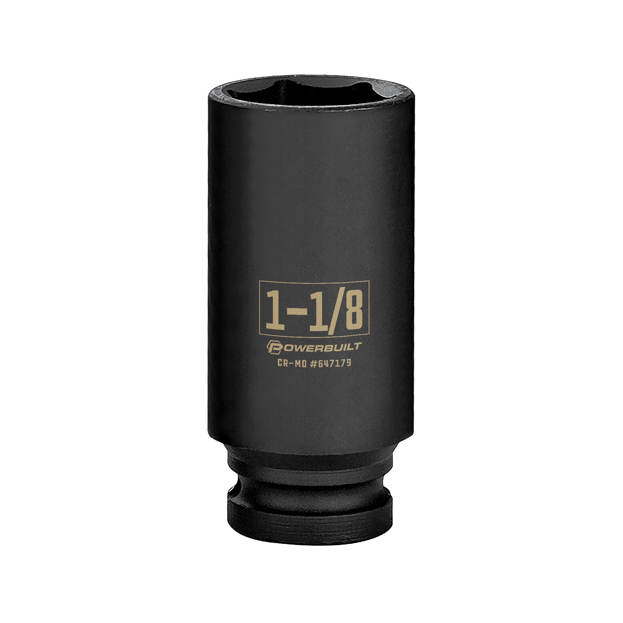 1/2 Inch Drive x 1-1/8 Inch 6 Point Deep Impact Socket