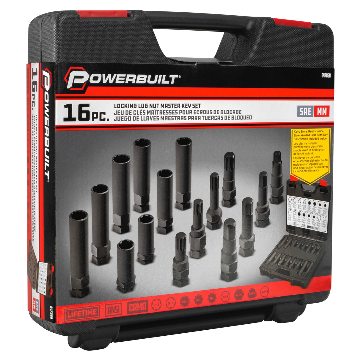 16 Piece Master Locking Lug Nut Socket Set