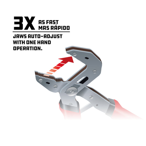2 Piece Self-Adjusting Pliers Set with Power Grip Handle