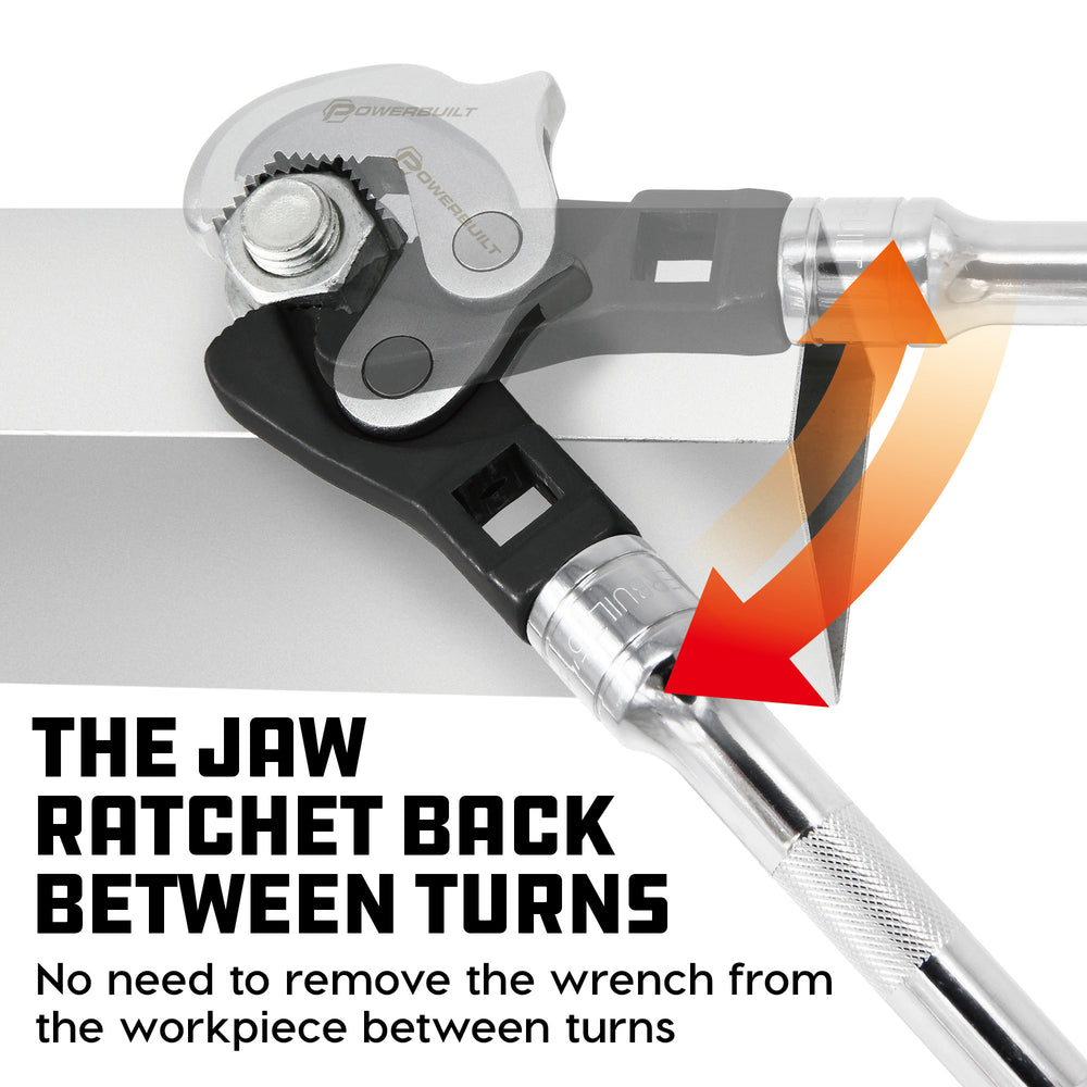 2 Piece Spring-Loaded Crowfoot Wrench Set - Adjustable